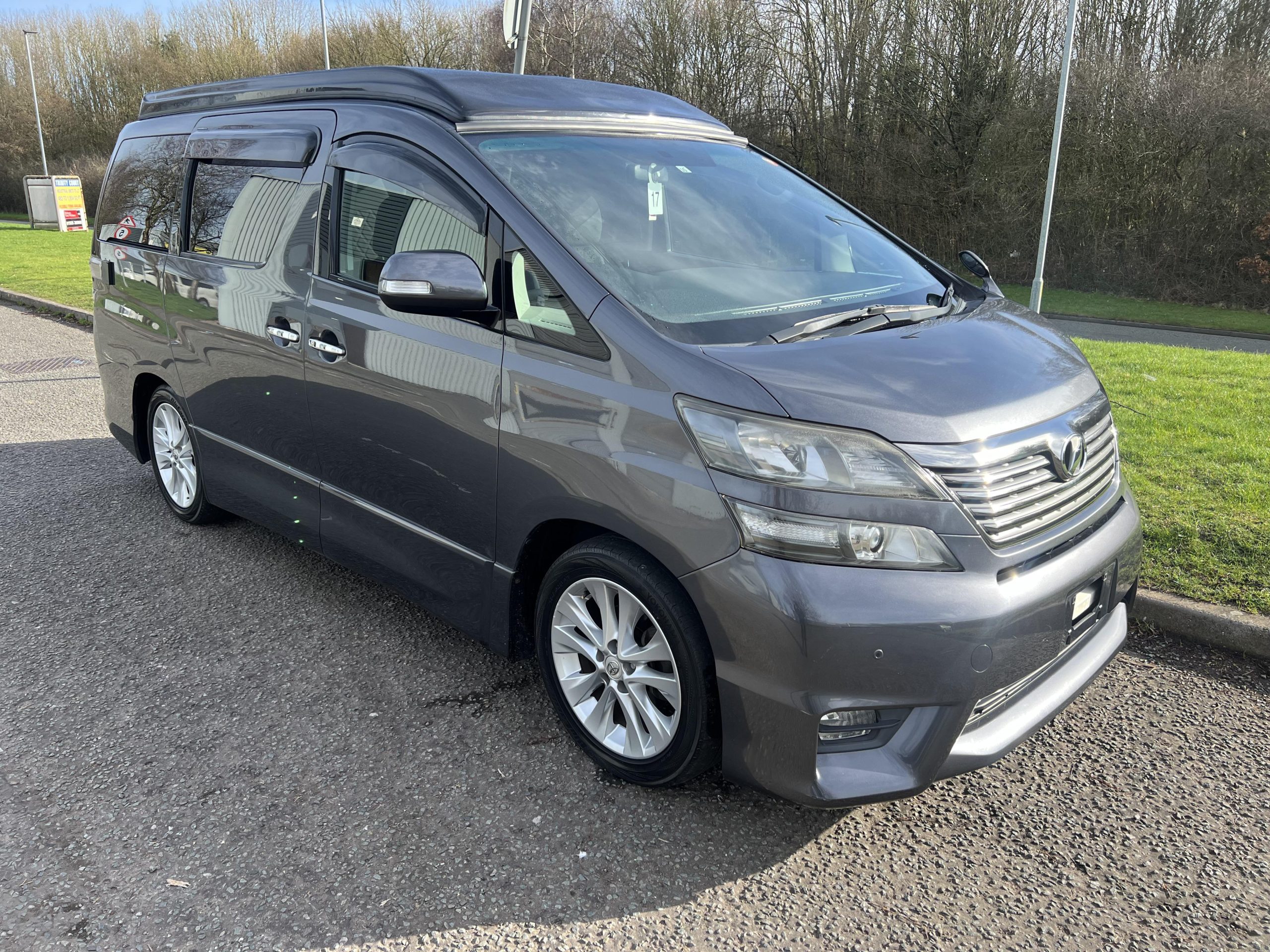 #17 2009 TOYOTA VELLFIRE 2.4, 3/4 birth CAMPER VAN, Grey, 48K MILES ...