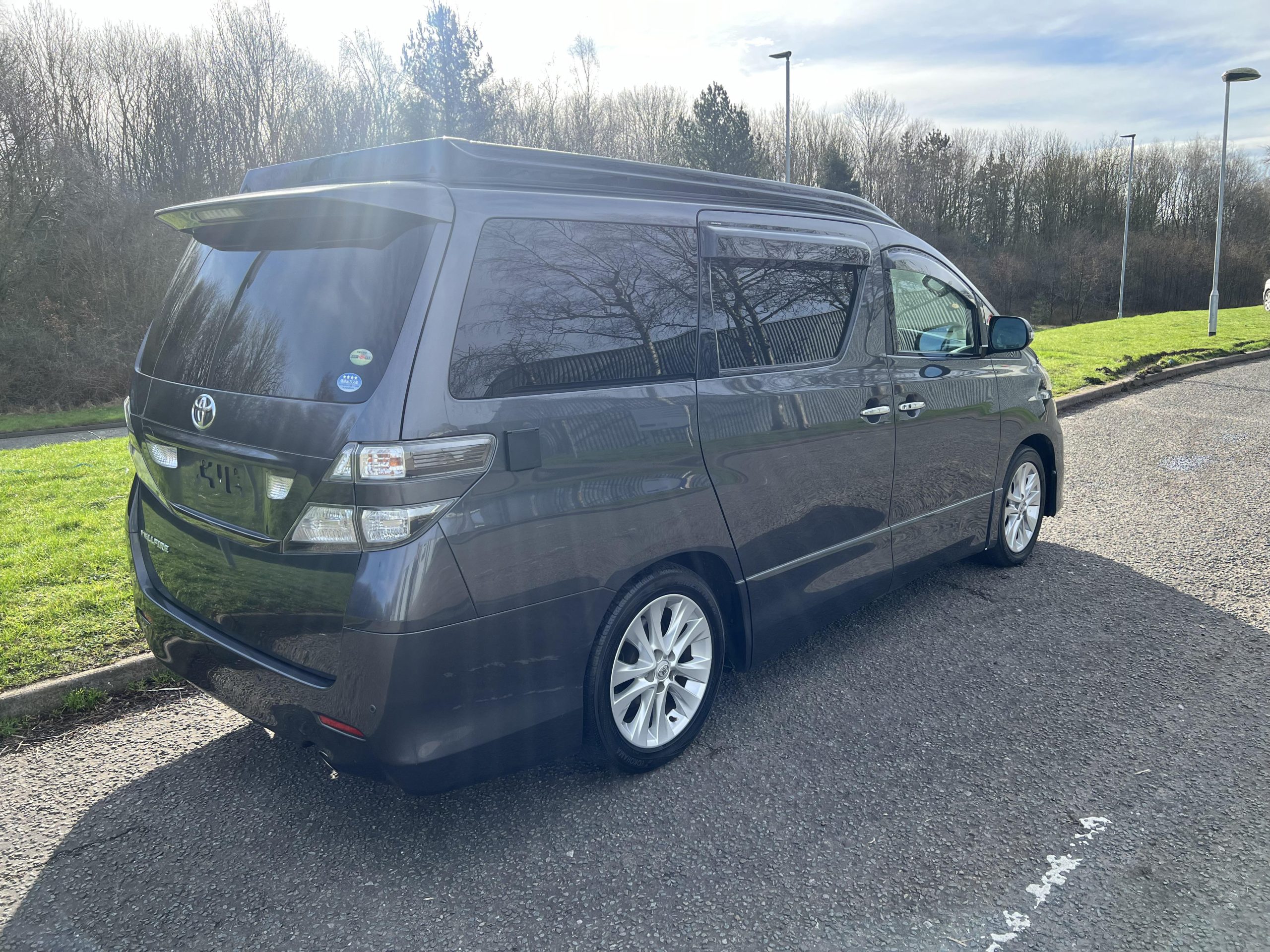 #17 2009 TOYOTA VELLFIRE 2.4, 3/4 birth CAMPER VAN, Grey, 48K MILES ...