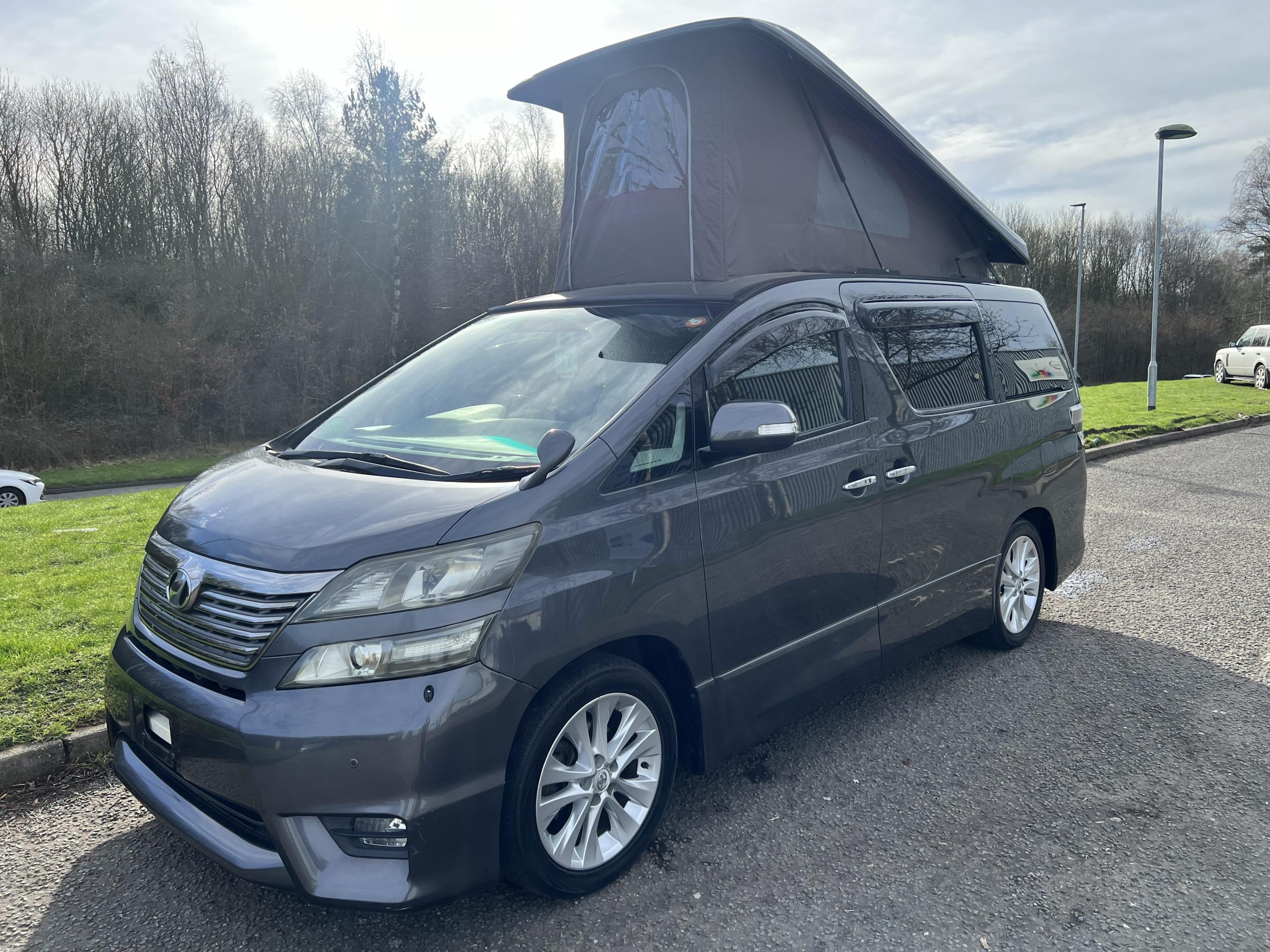 #17 2009 TOYOTA VELLFIRE 2.4, 3/4 birth CAMPER VAN, Grey, 48K MILES ...
