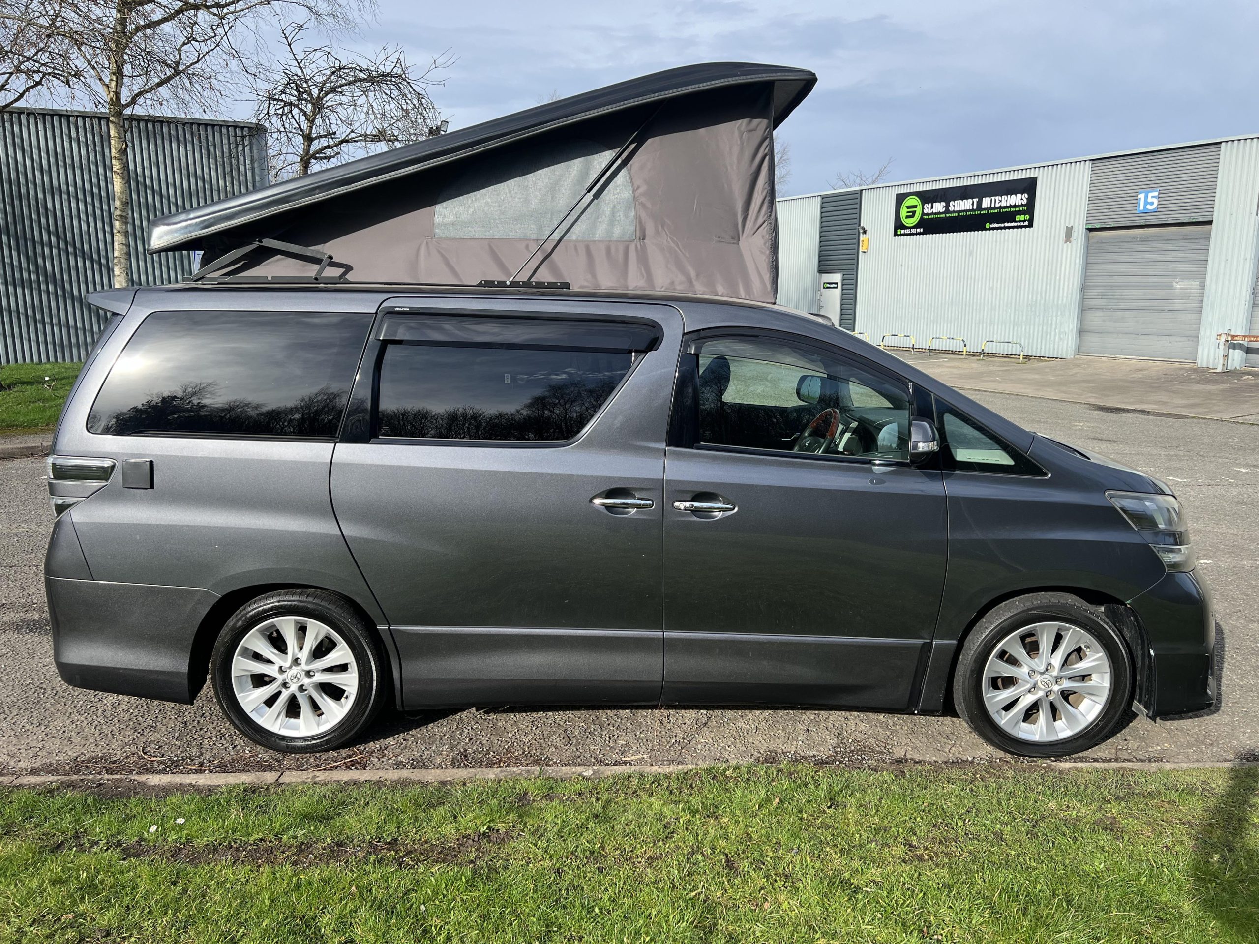 #17 2009 TOYOTA VELLFIRE 2.4, 3/4 birth CAMPER VAN, Grey, 48K MILES ...